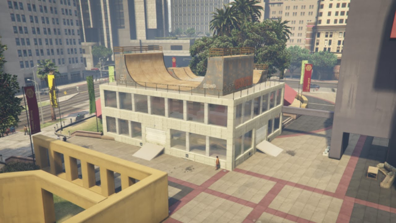 Legion Square Skatepark | (free) Mapping FiveM [YMAP/XML] - YouTube