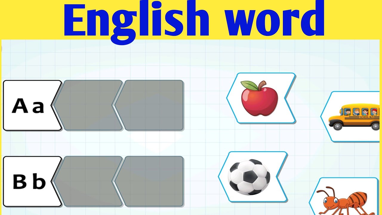 abcd।abc song।abc 2 words।a to z words।a b b c d ।a for Apple b for ...