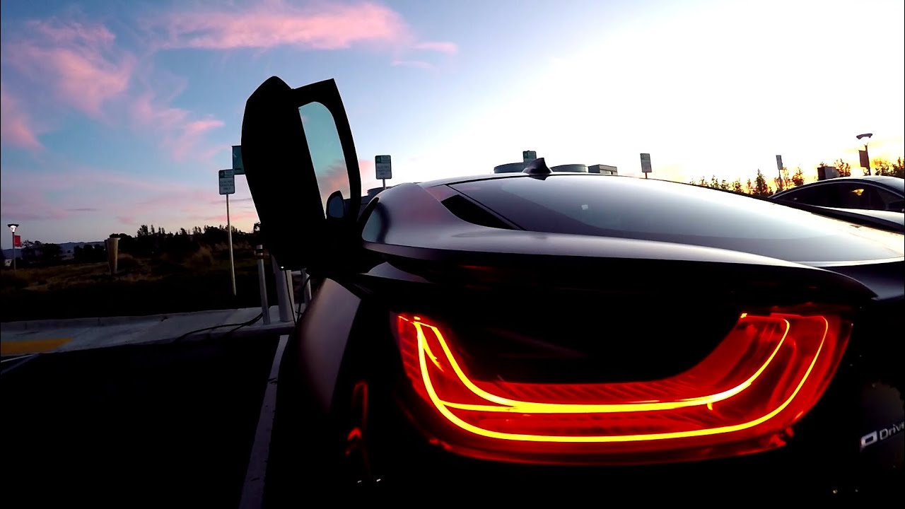 A Quick Walkaround Video with My 2015 BMW i8 in Matte Clear Wrap - YouTube