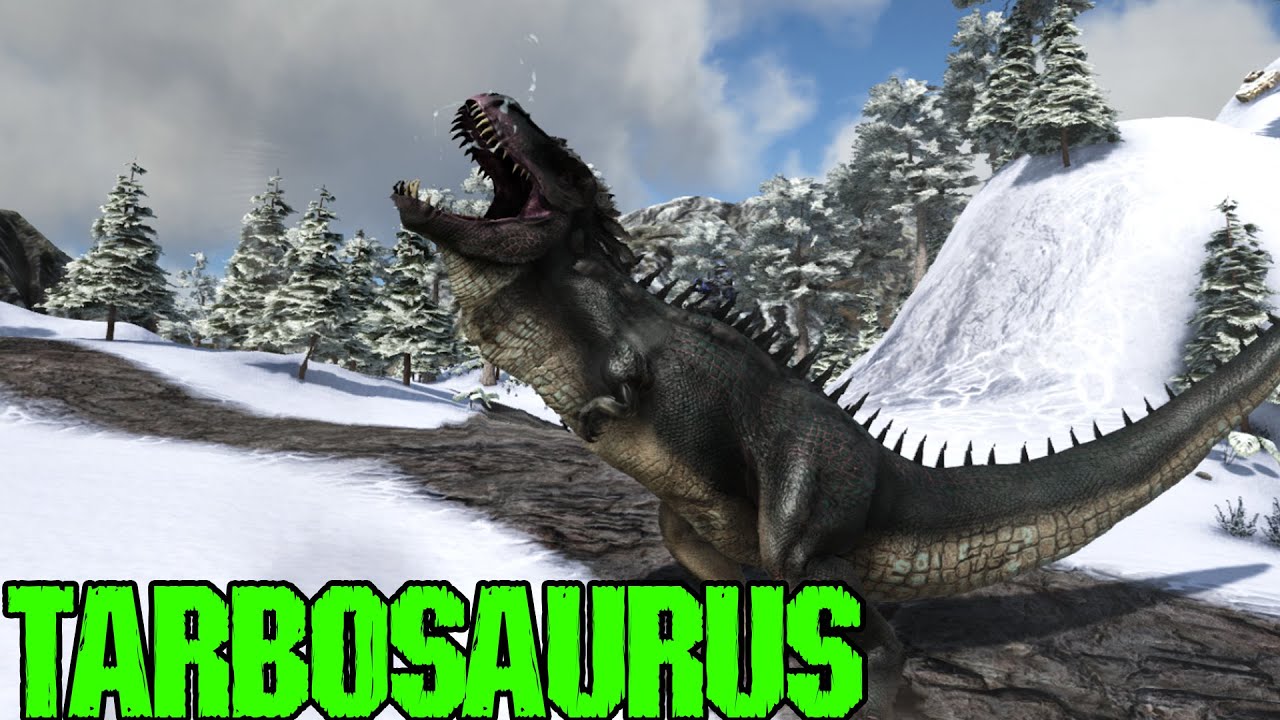 Tarbosaurus vs Ark Dinos (Saurians Evolved 2 mod) - YouTube