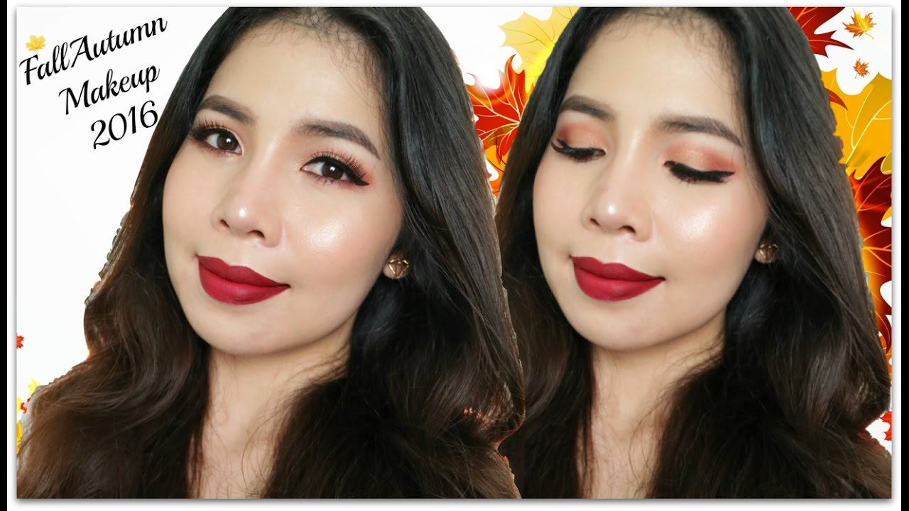 แต่งหน้าโทนอุ่นแต่แซ่บ!! | Fall/Autumn Makeup Tutorial 2016 ♡ Ginx Glitter ♡ - YouTube