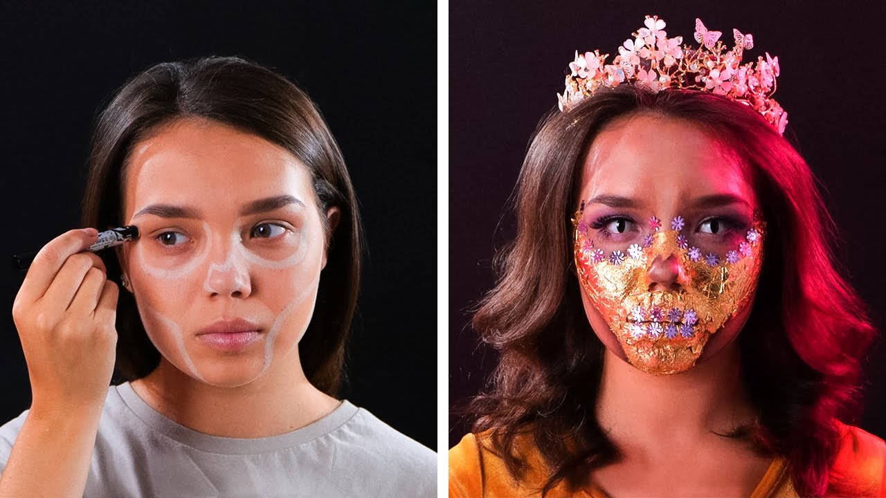 CREEPY MAKEUP TRANSFORMATIONS || 5-Minute Movie Makeup For Your SFX ...