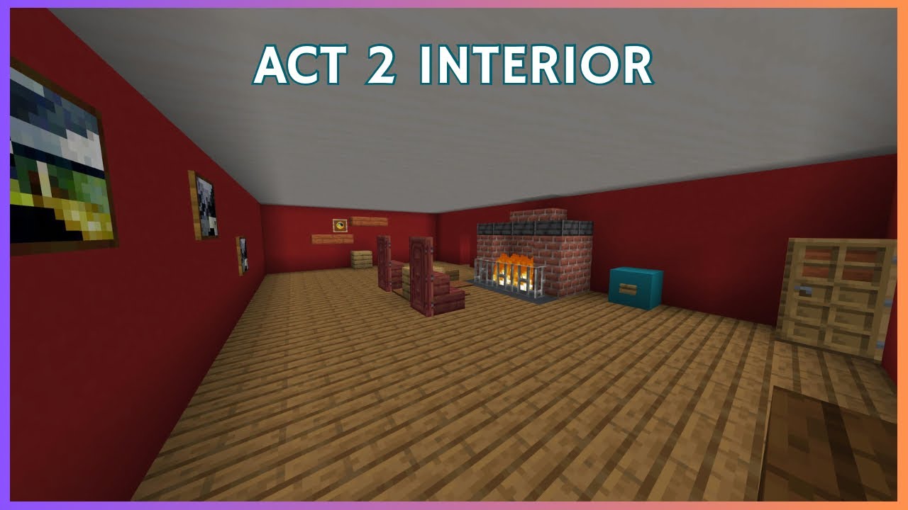 Minecraft Tutorial: How To Make Hello Neighbor Act 2 House Interior ...