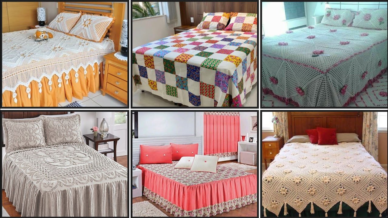 Crochet handmade bedsheet | crochet bedding sets design - YouTube
