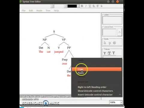 Syntax Parsing with Syntax Tree Editor - YouTube