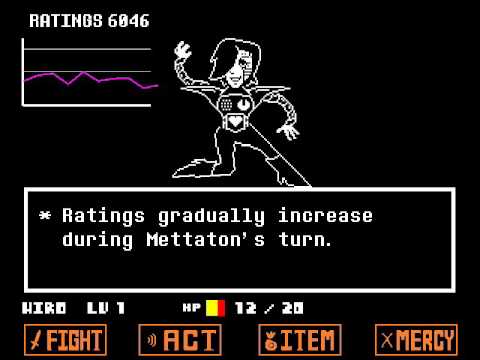 Undertale:Sparing Mettaton (Pacifist Run) - YouTube