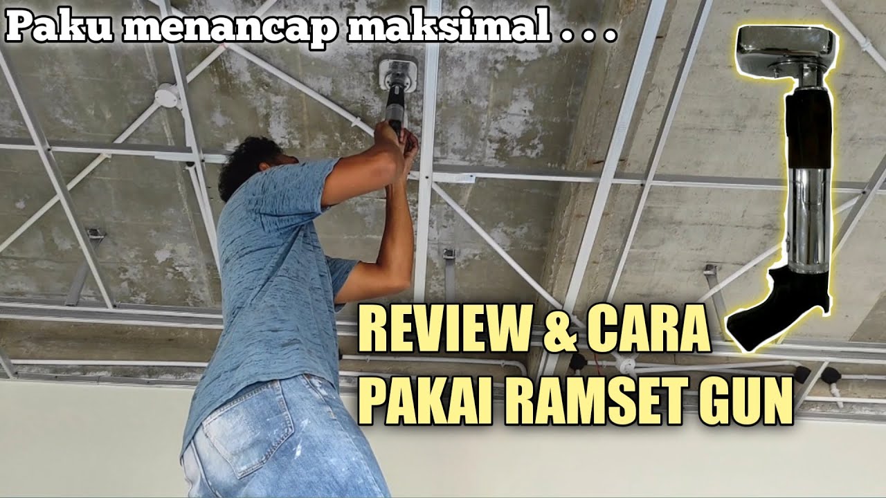REVIEW ALAT CANGGIH RAMSET GUN ALAT TEMBAK PAKU BETON - YouTube