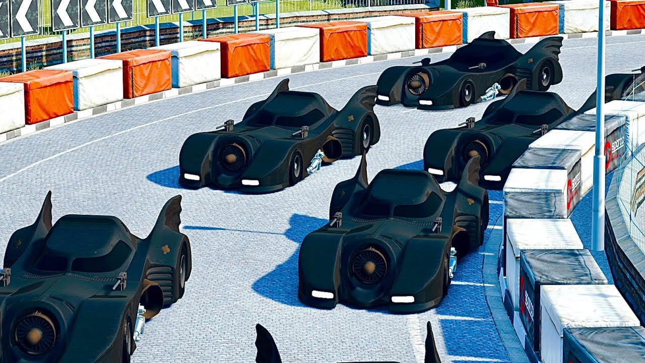 Batmobile 1989 MEGA BATTLE at Highlands GP Circuit - YouTube