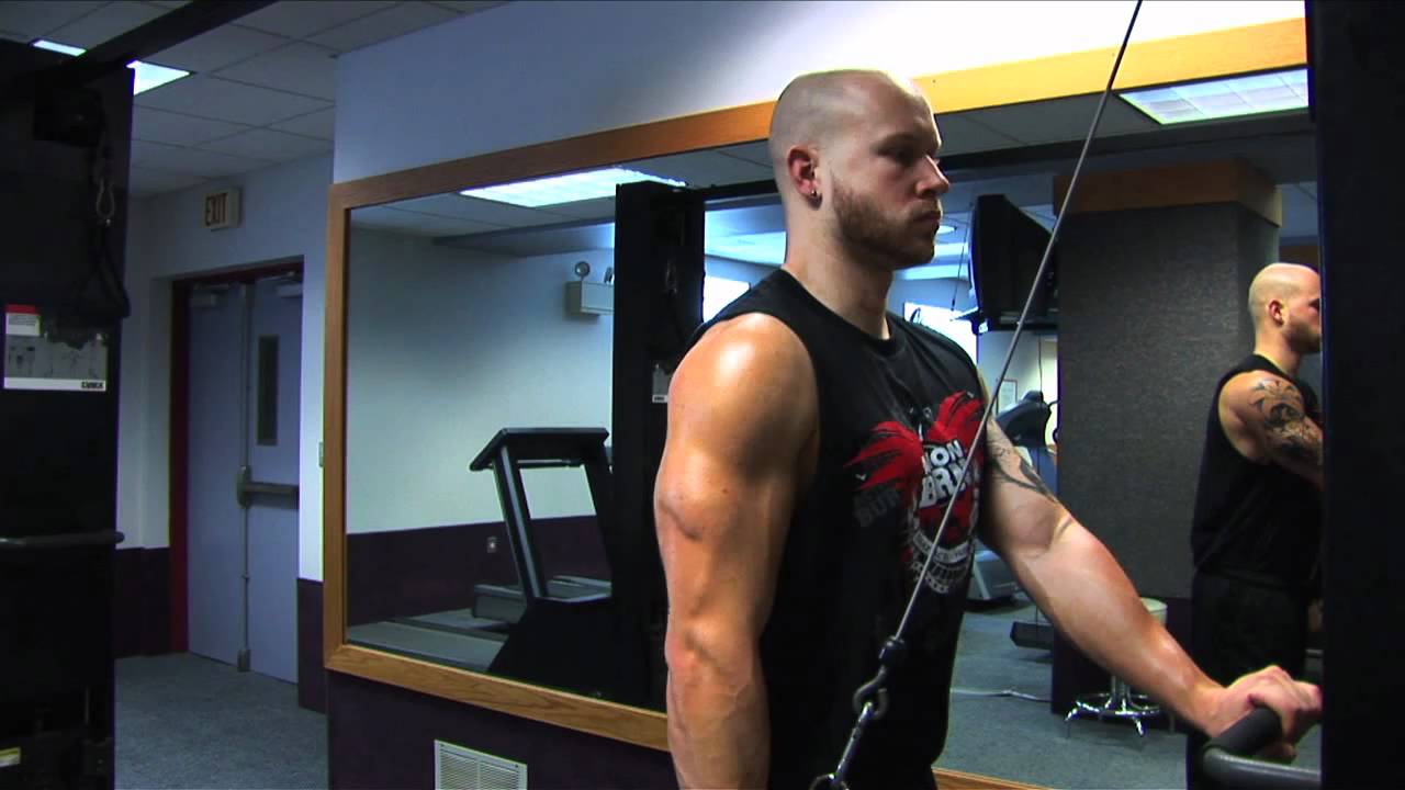 Action Burn Single Arm Tricep Pushdown - YouTube