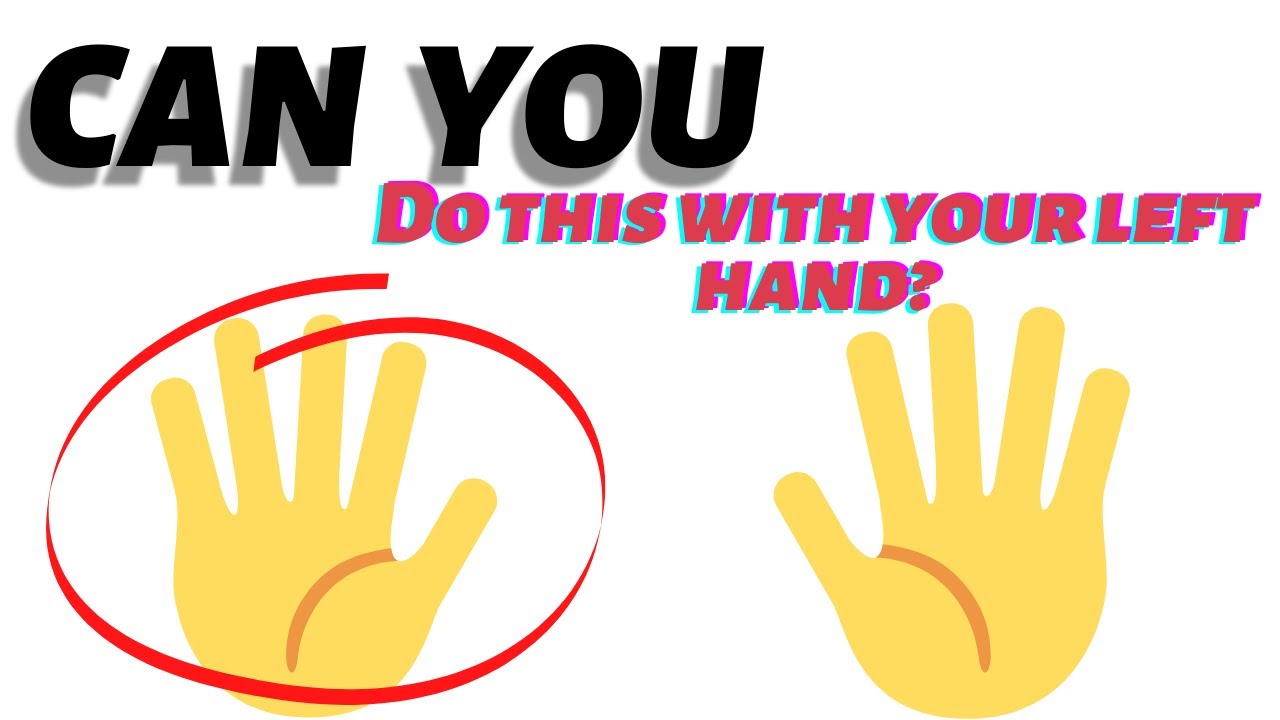 Can You Do This Challenge With Your Left Hand YouTube Can You Do This Challenge With Your Left Hand YouTube