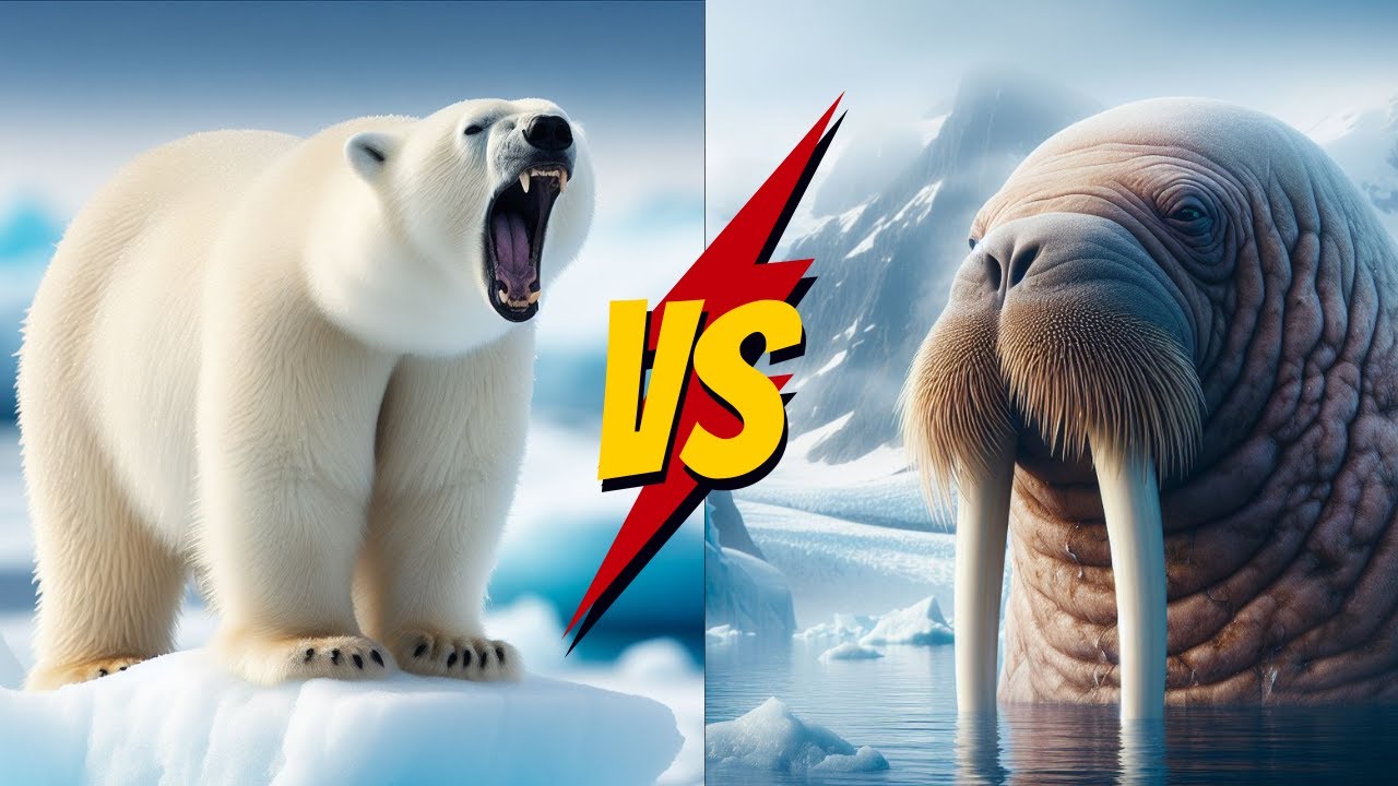 Polar Bear vs Walrus: Life in the Arctic ice - YouTube