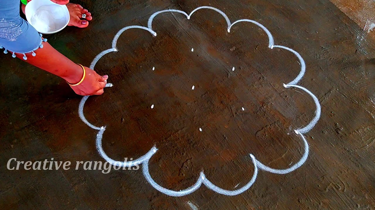 Chithirai madham New kolam designs🌹Easy kavi kolam design🌹Chinna ...