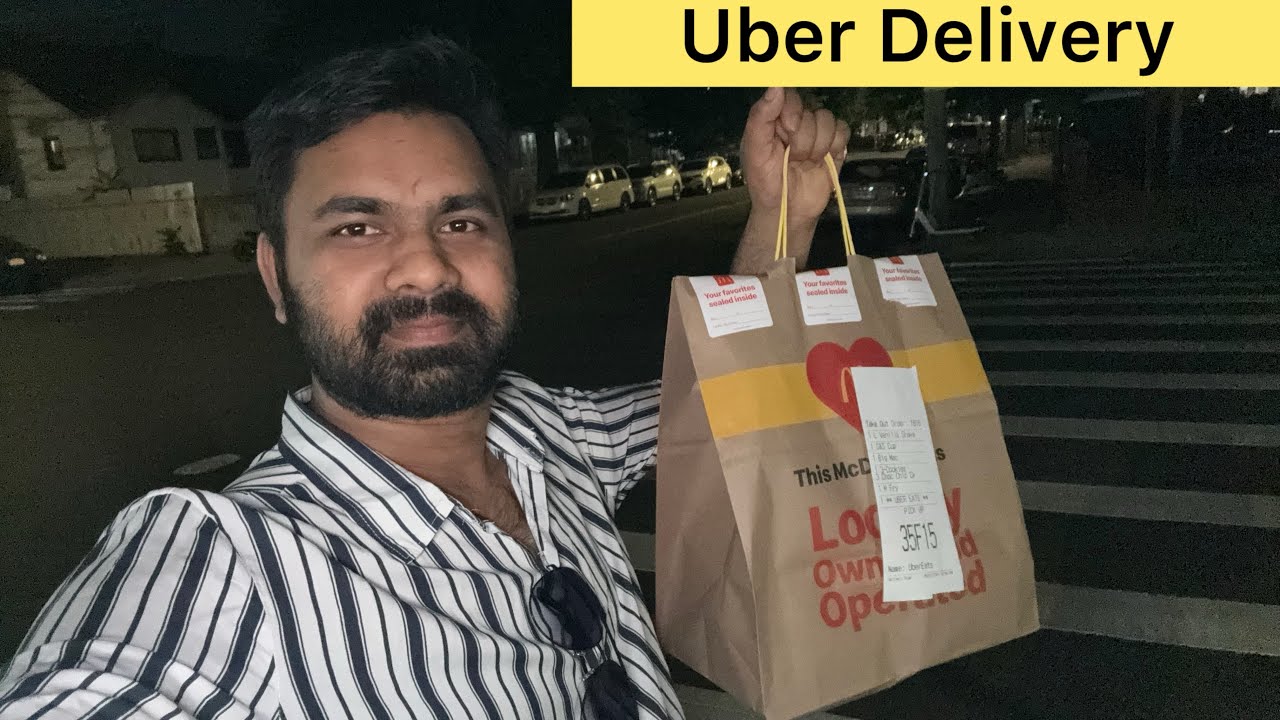 My first food delivery experience I got a new job as a Uber delivery boy in USA - YouTube