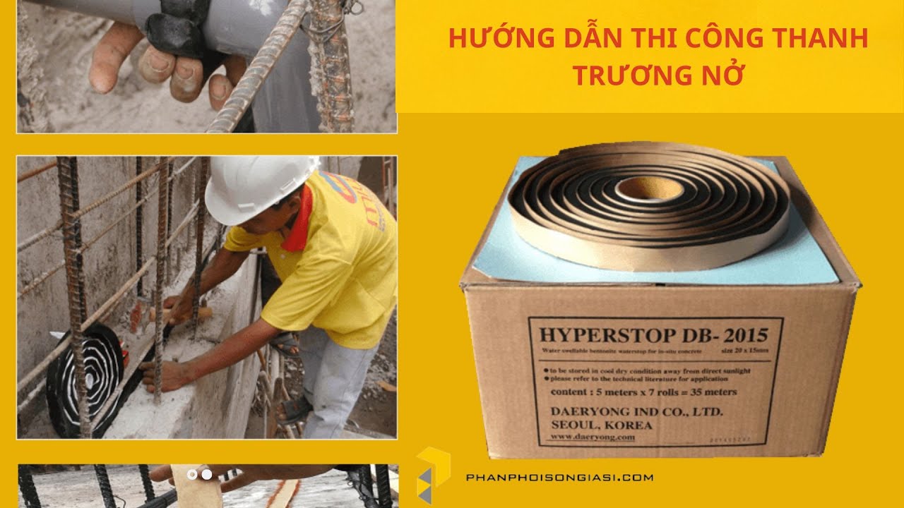 Hướng Dẫn Thi Công Băng Trương Nở Chống Thấm Hiệu Quả Tức Thì - YouTube