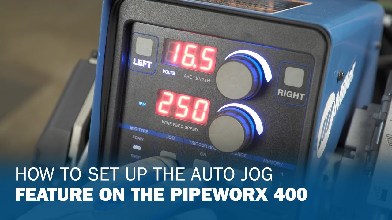 How To Set Up the Auto Jog Feature on the PipeWorx 400 - YouTube