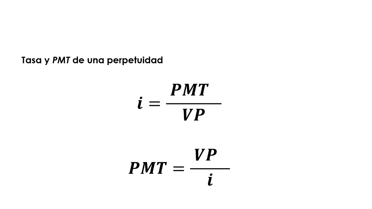 Matemática Financiera Anualidades: perpetuidades - YouTube