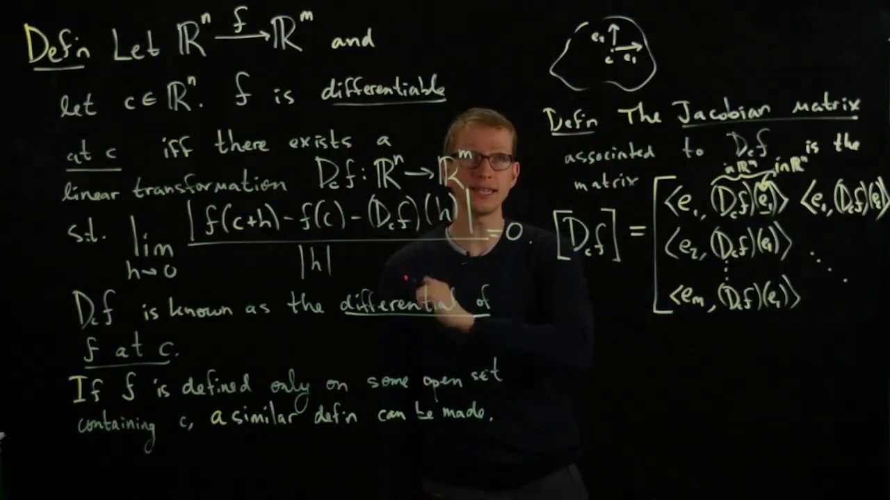 Analysis II Lecture 04 Part 2 the differential - YouTube
