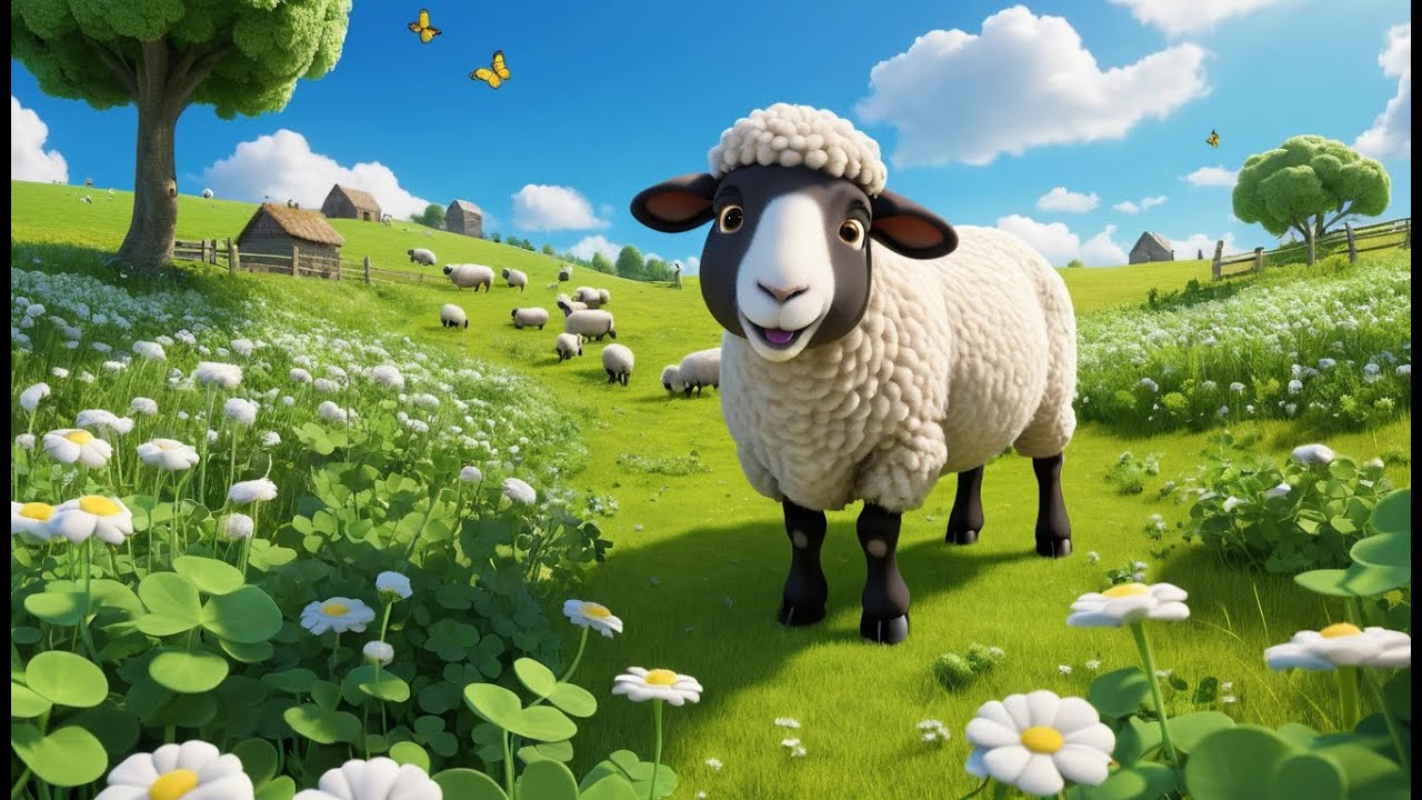 White Sheep, Fluffy and Fat | Cute Sheep Song for Toddlers | Fun Farm ...