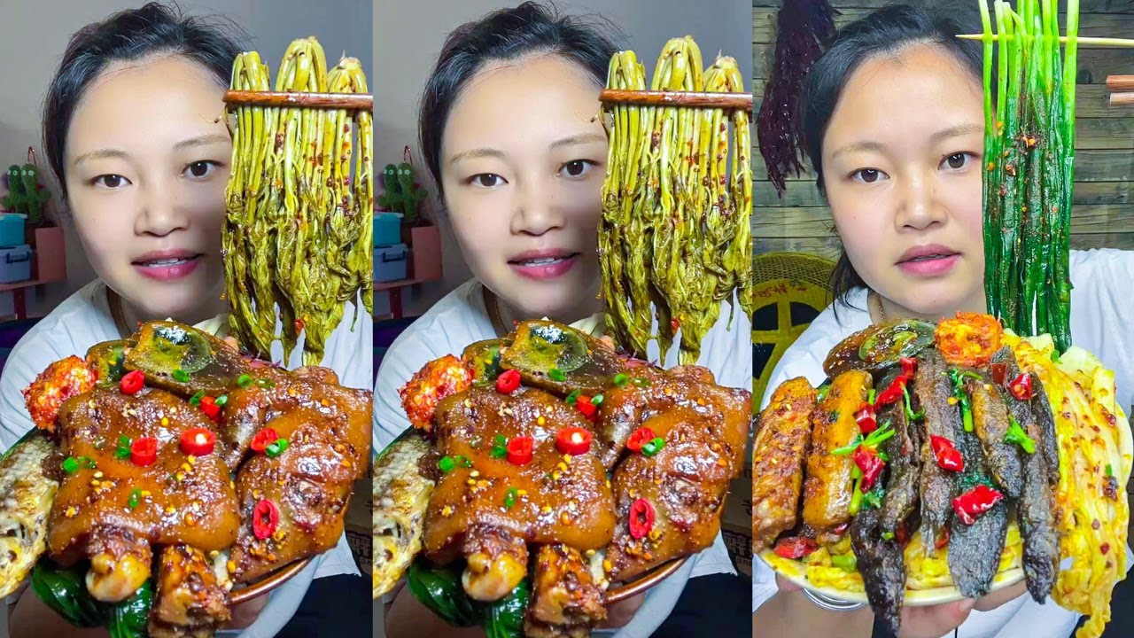 Let's Eat with Jin: Braised Pig Trotters Asmr And Farmhouse spicy ...