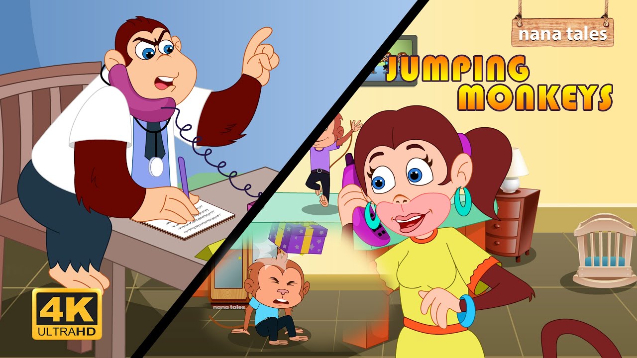 Jumping Monkeys |Nana Tales || Telugu Stories || Animated Stories |తెలుగు కథలు - YouTube