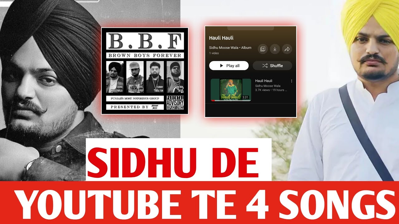 4 Songs Of Sidhu Moose Wala Available On His YouTube Channel ? Latest ...