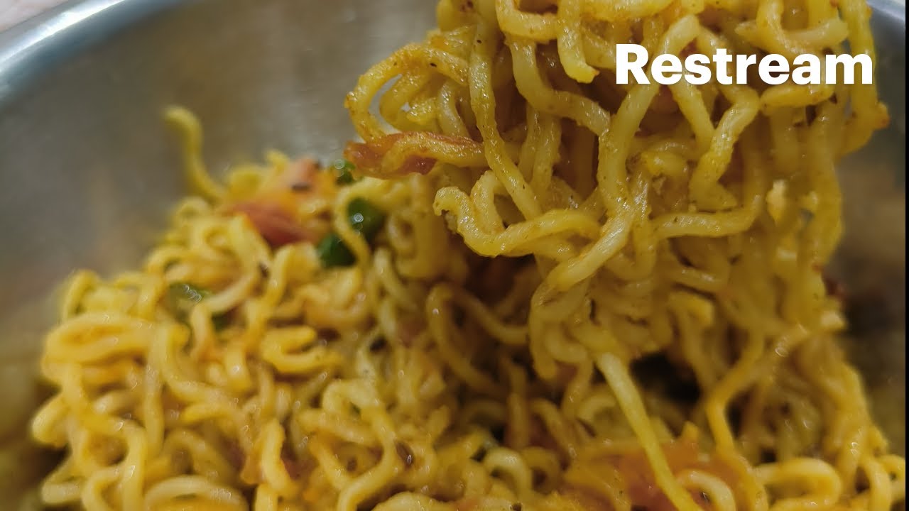 Fried Maggie live cooking 🍝🤤|Maggie cooking live|Maggie recipe|tasty ...
