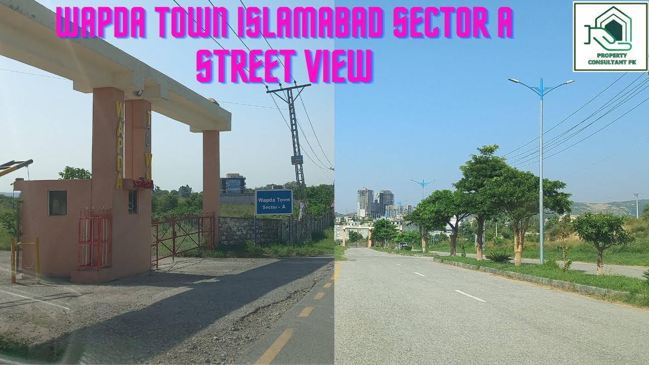 Wapda Town Islamabad Sector A Street View | Wapda Town Islamabad Site ...