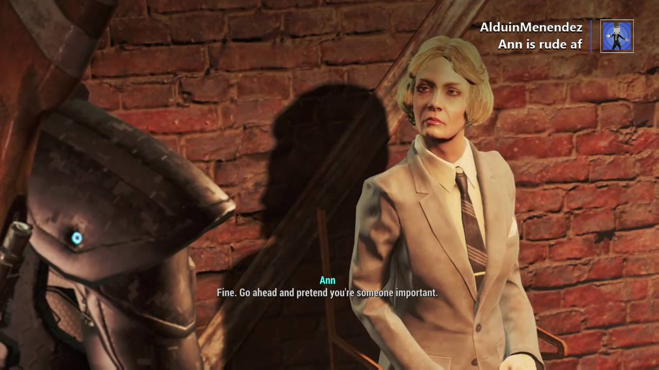 Fallout 4 - Ann is rude (XB1/Modded) - YouTube