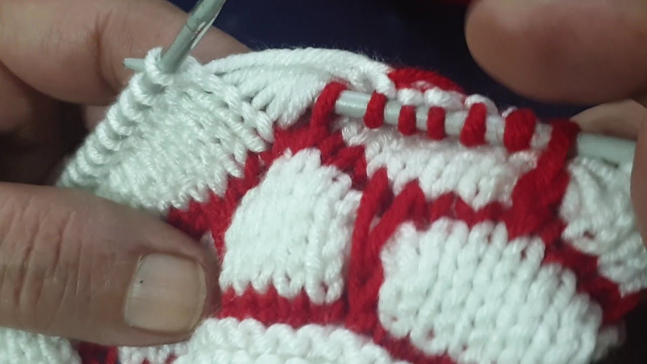 two colour knitting design 💐 two colors knitting pattern 💐 latest ...
