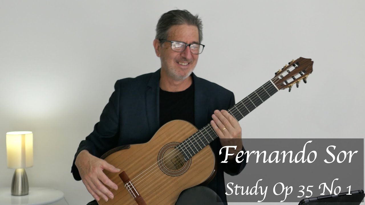 Fernando Sor Op 35 No 1 classical guitar performance - YouTube