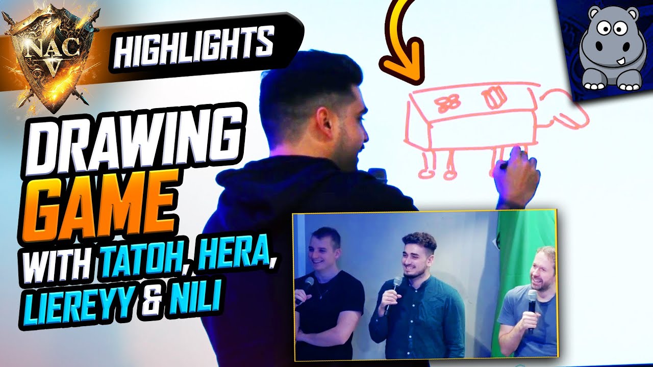 NAC 5 Drawing game with Tatoh, Hera, Liereyy and Nili - YouTube