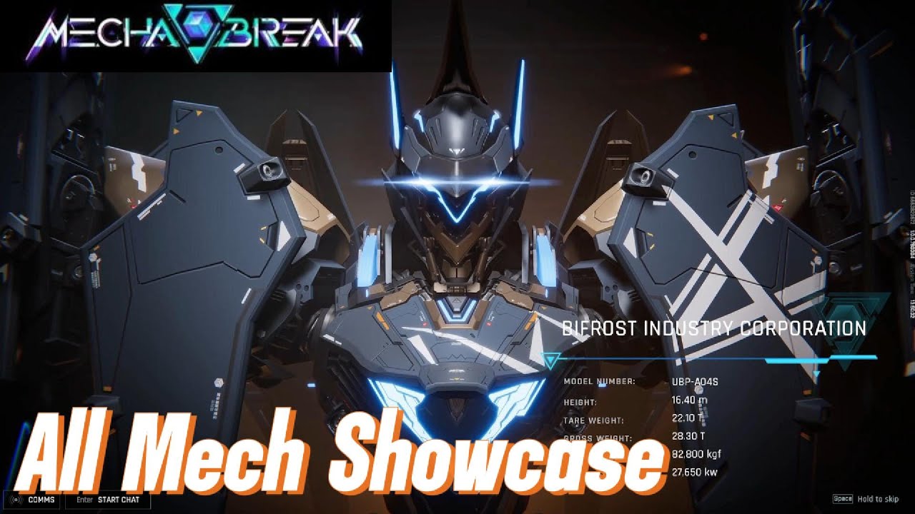 Mecha BREAK All Available Mech Showcase - YouTube
