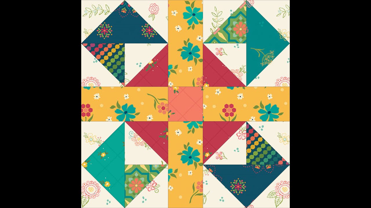 Jack in the Box, Single Quilt Block Tutorial - YouTube