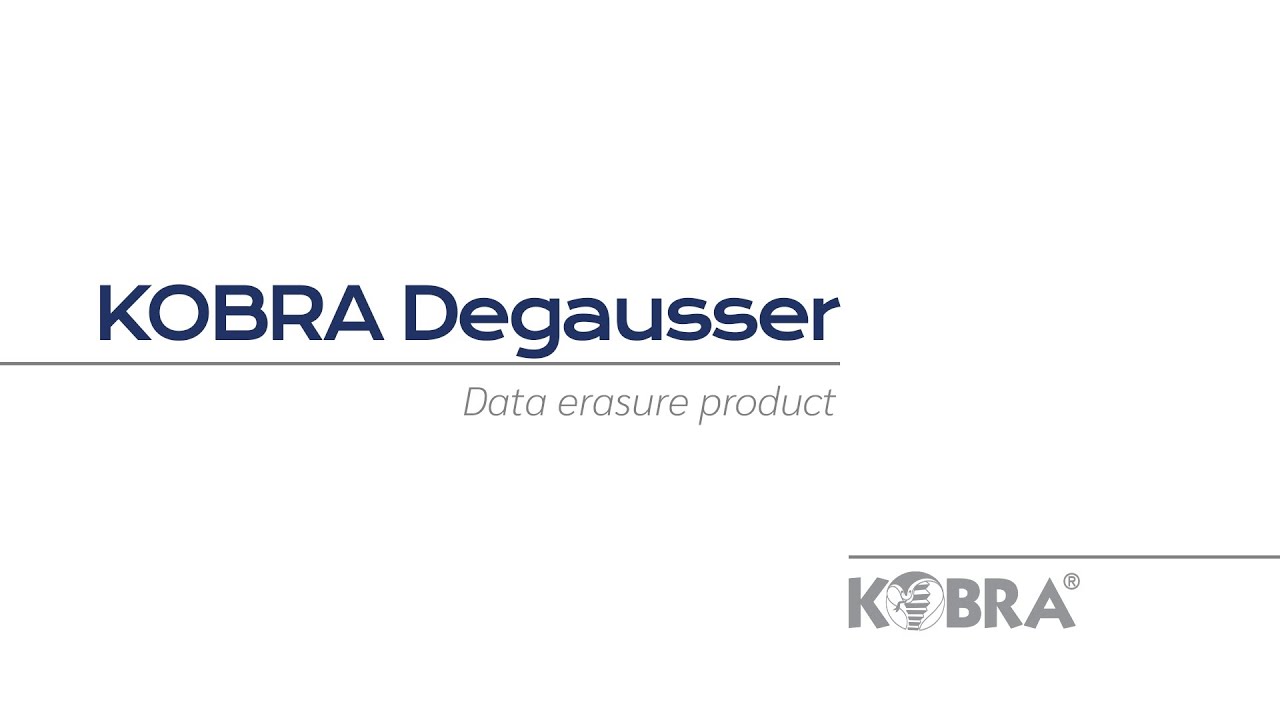 Kobra NSA Approved Degausser - YouTube