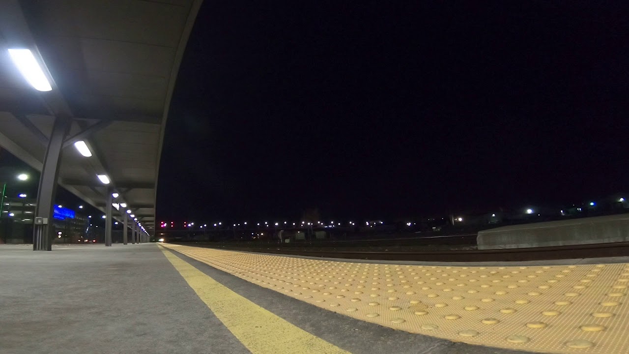 Amtrak #6 California Zephyr - Night Arrival - GoPro Superwide - YouTube