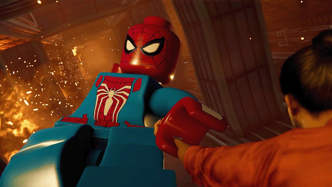 Lego Spiderman's Gwen Stacey Moment... - YouTube