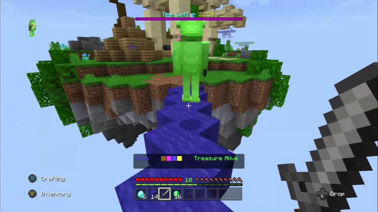 Easy win on minecraft treasure wars!!! - YouTube