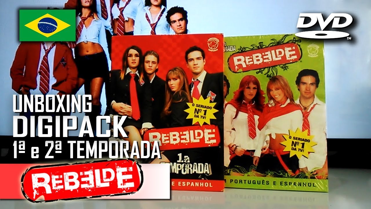 DVD Rebelde - 1ª e 2ª Temporada - Digipack Edição BR - Compacto ...