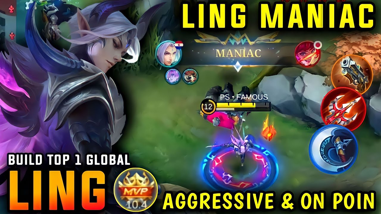 LING MANIAC || LING SUPER AGGRESSIVE & ON POIN GAMEPLAY!!🔥🔥 LING TOP ...