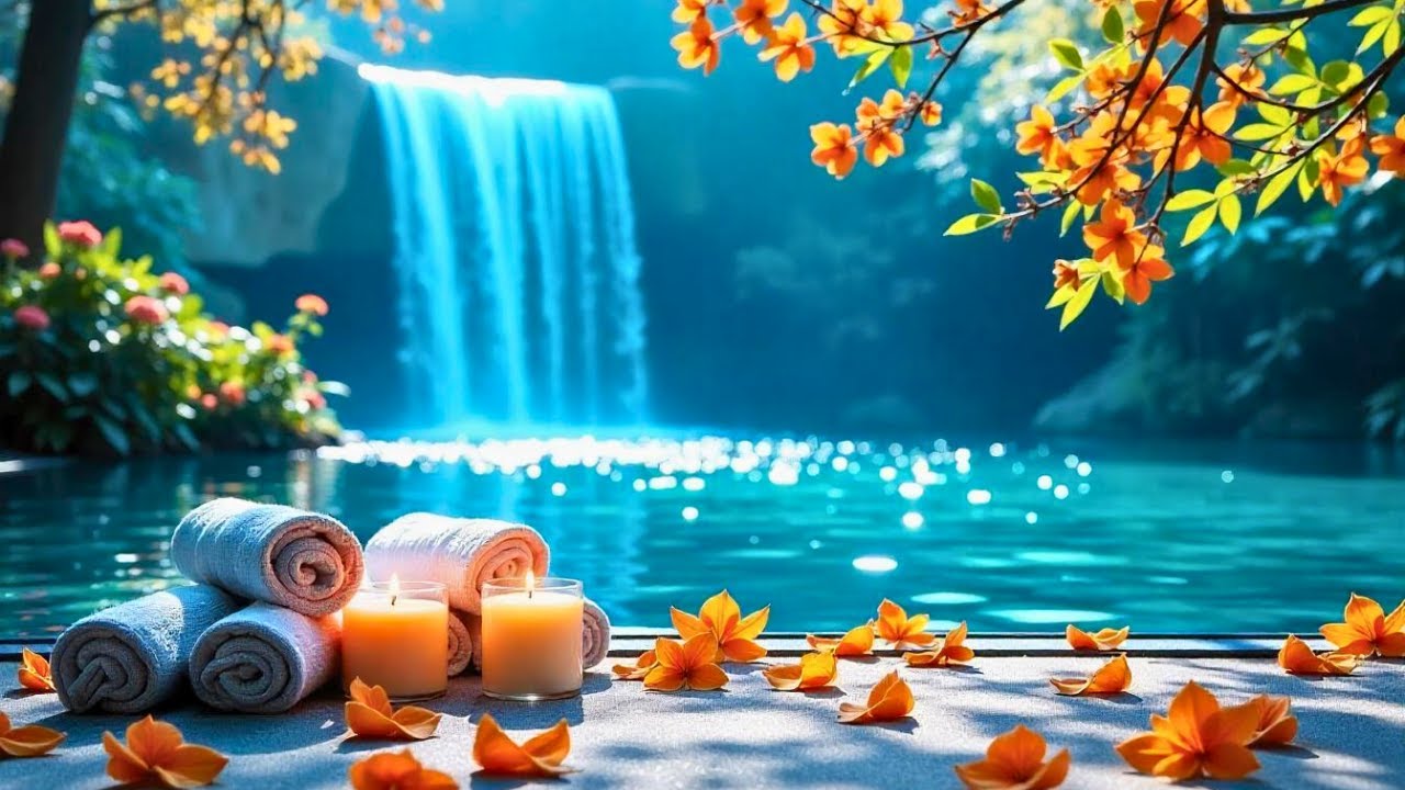 Healing Spa Piano 🎶 Water Sounds & Calming Melodies for Stress-Free ...