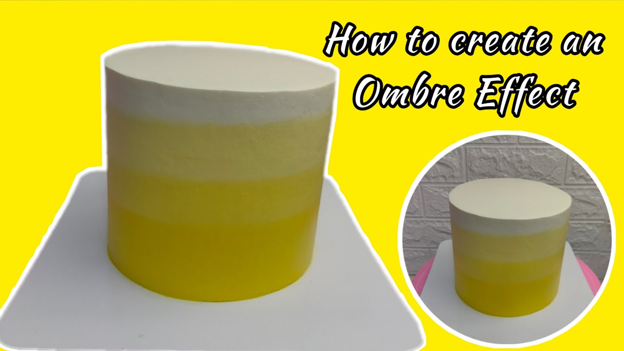 How to create an ombre effect | Ombre frosting | Ombre cake | Ombre ...