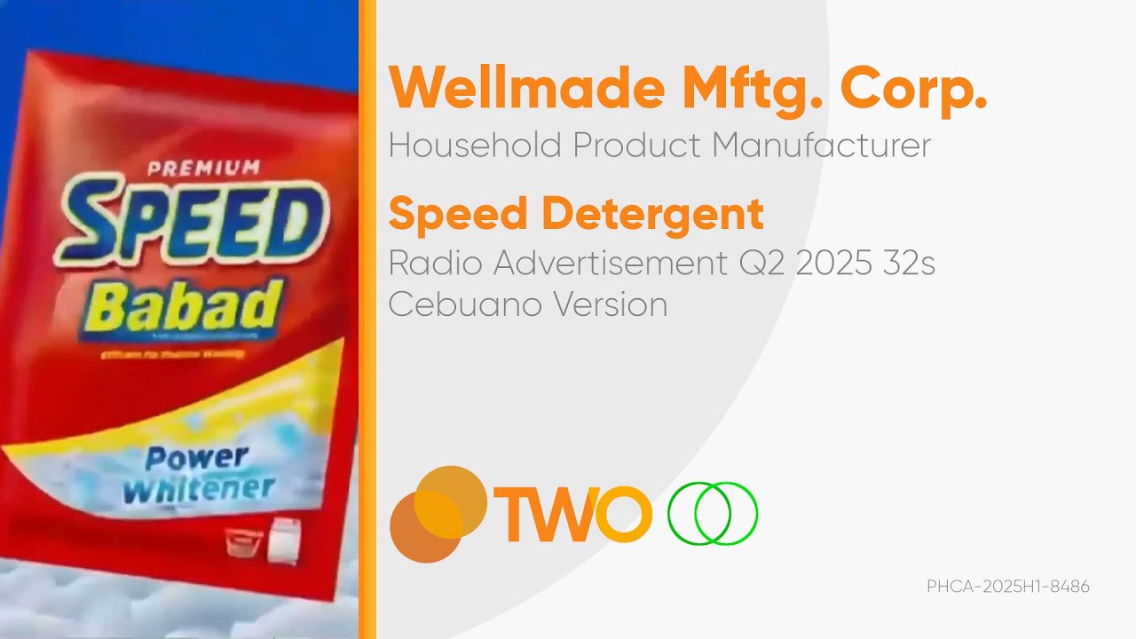 Speed Detergent Radio Ad Q2 2025 32s (Cebuano Version) - YouTube
