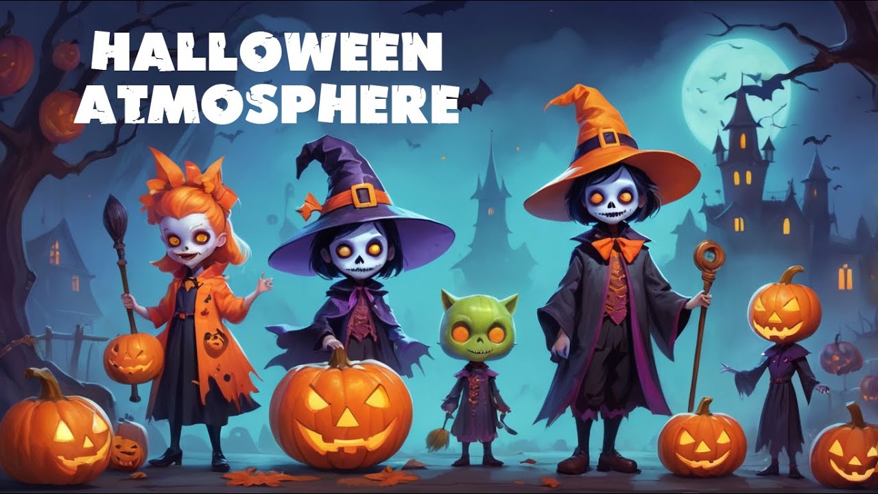 Halloween Mood Music - 2 hours of spooky sounds with pumpkins, ghosts ...
