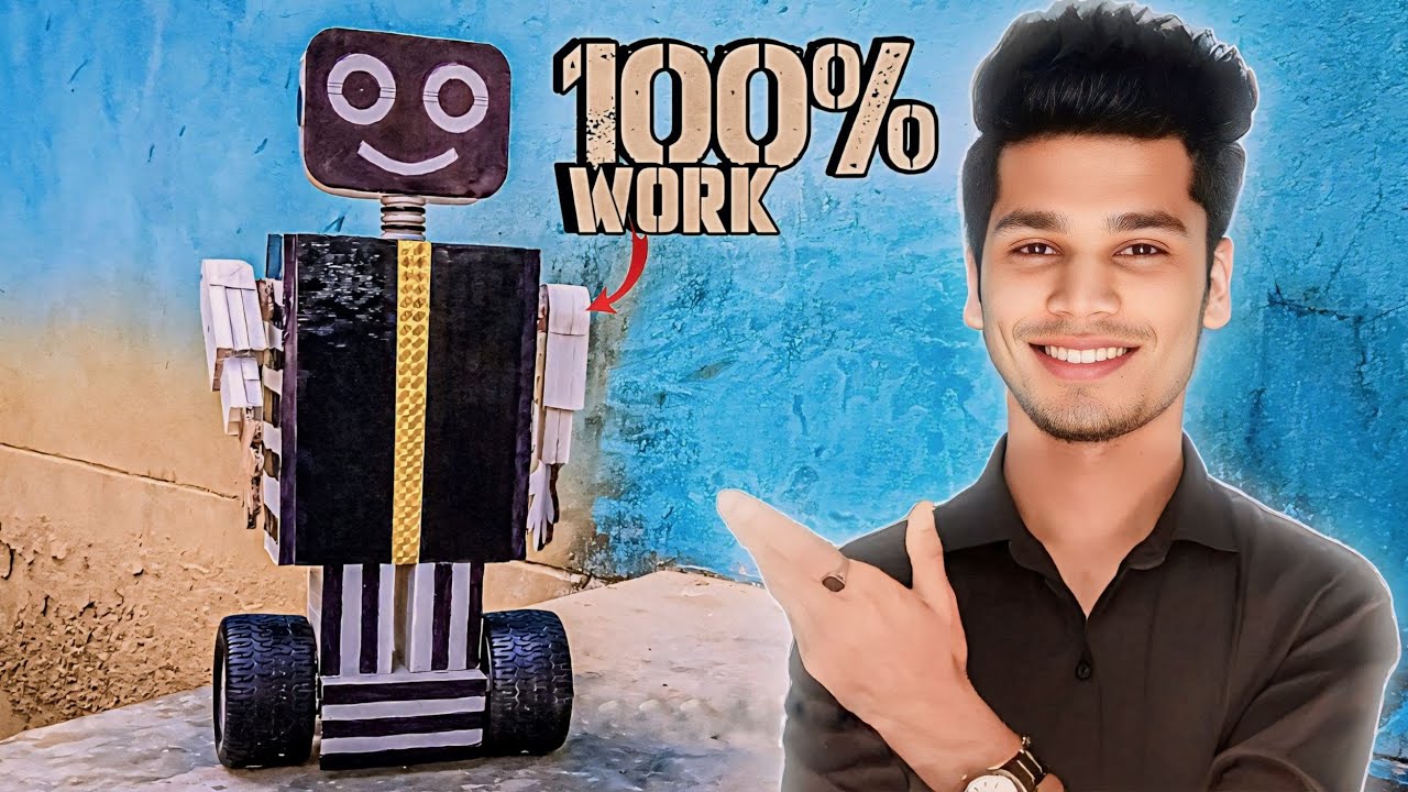 I Build MINI ROBOT at home 100% work Very easy science project - YouTube