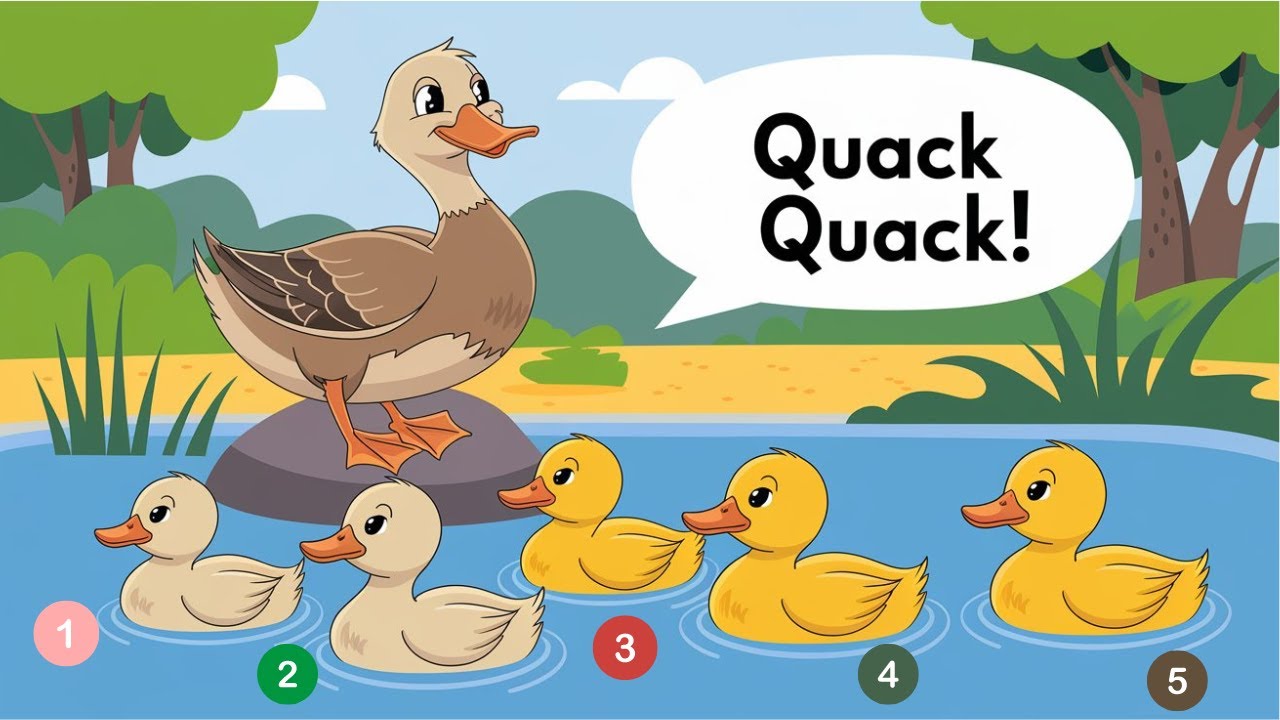 Five Little Ducks | Kids Song USA | Fun Nursery Rhymes for Preschoolers ...