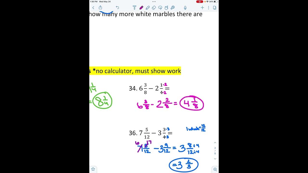 Video #4: Math 7 Final Review - YouTube