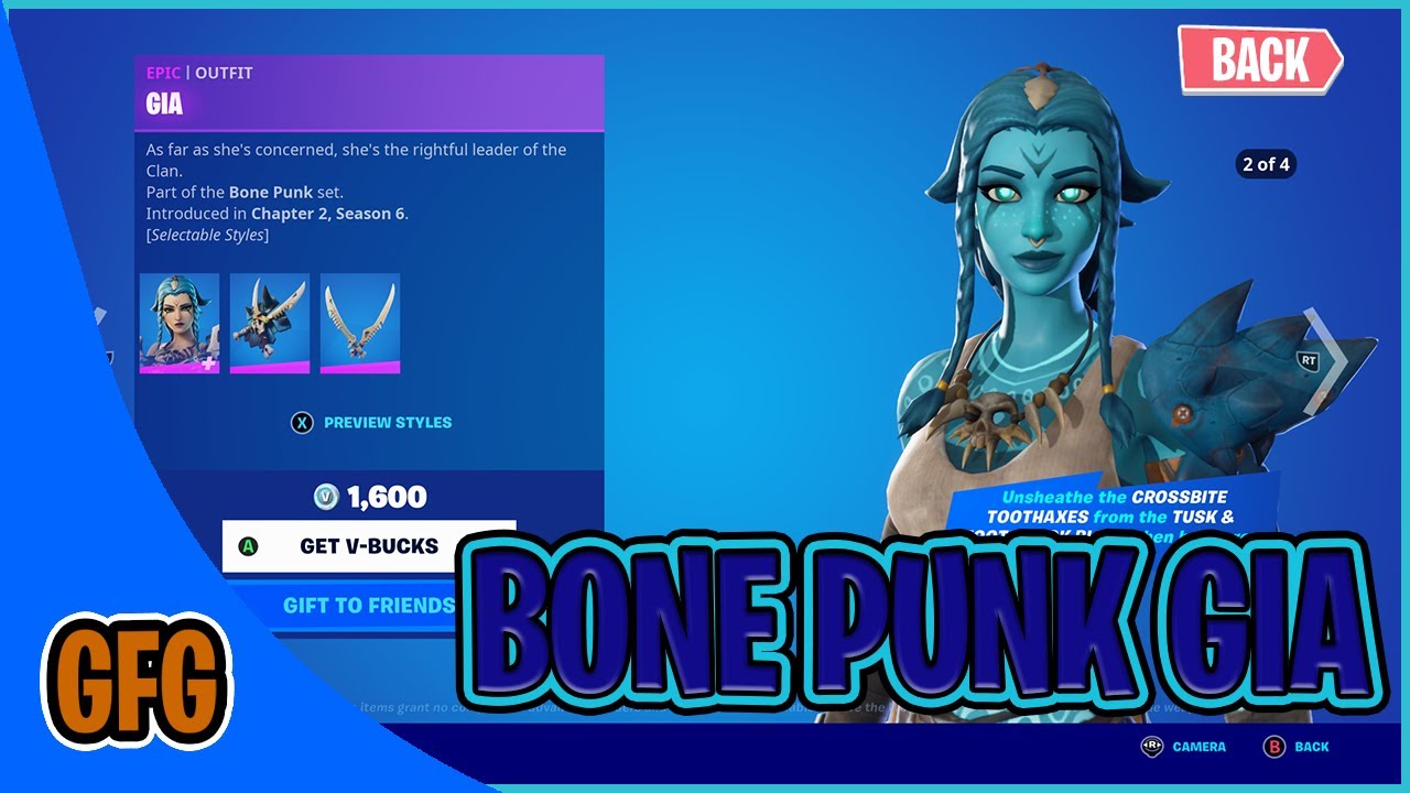 Fortnite Item Shop GIA SKIN (Bone Punk) is in The Shop (SEP/30/2022 ...