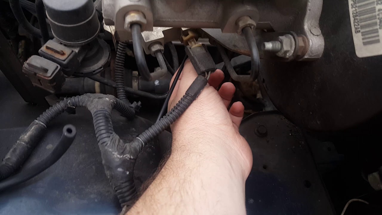 How to change a vacuum line on a car. - YouTube
