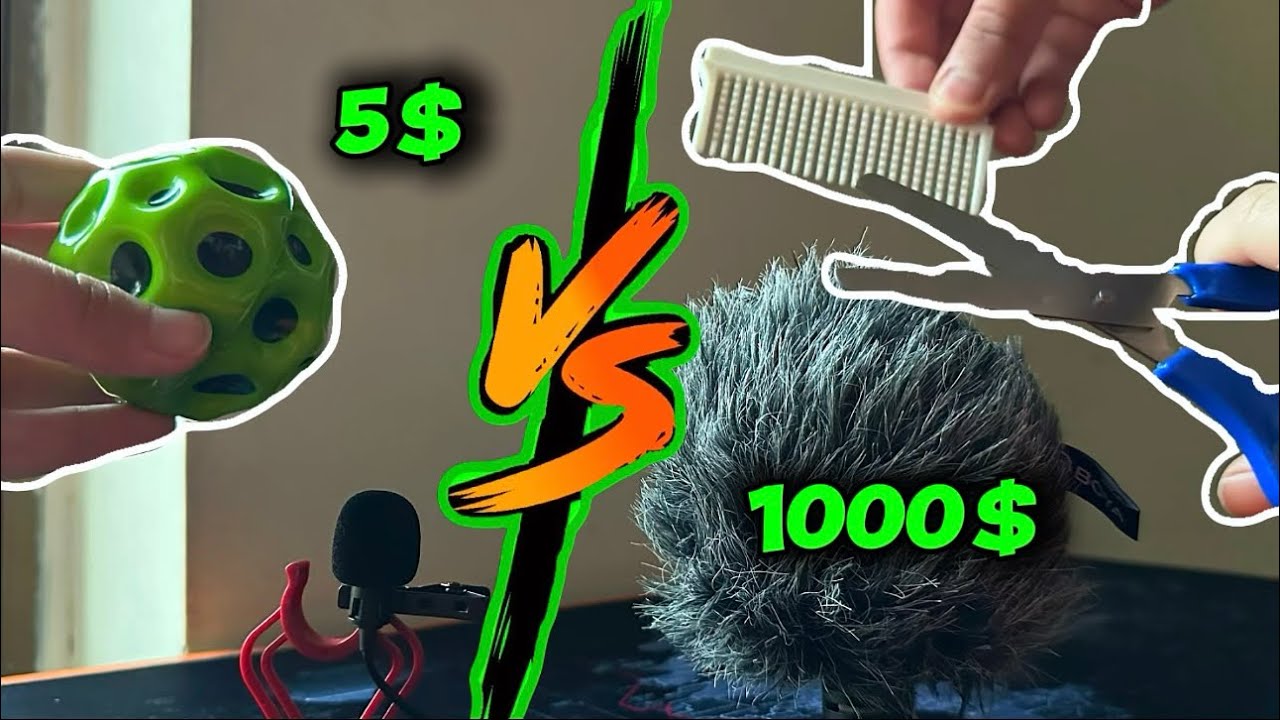 ASMR 5$ Microphone VS 1000$ Microphone 🤑🎙️ - YouTube