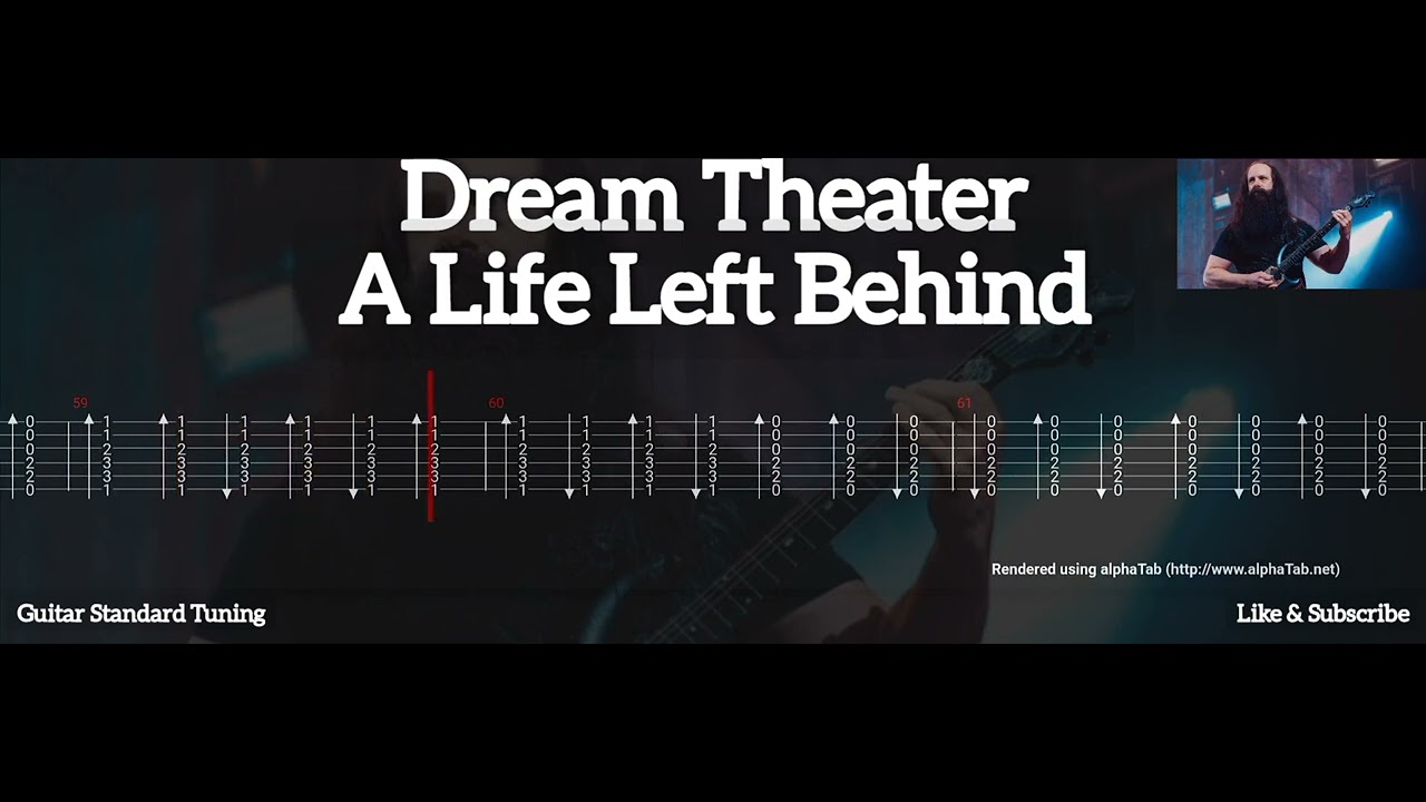 DREAM THEATER - A LIFE LEFT BEHIND ( TAB GUITAR ) - YouTube